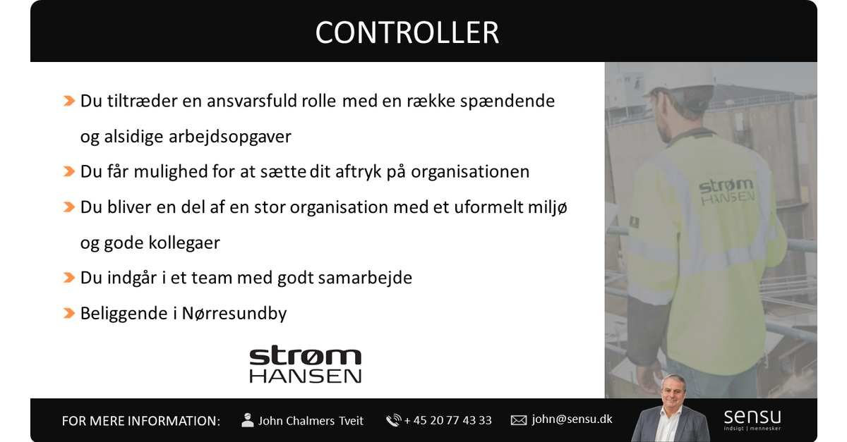 Controller hos Strøm Hansen A/S