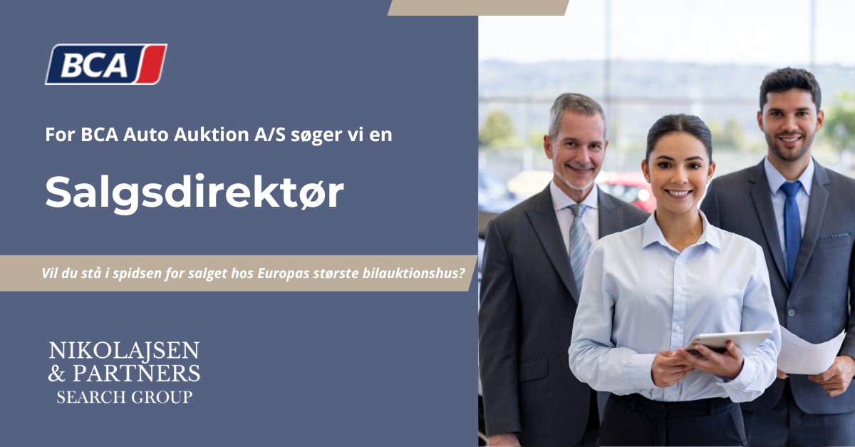 Salgsdirektør hos BCA Auto Auktion A/S